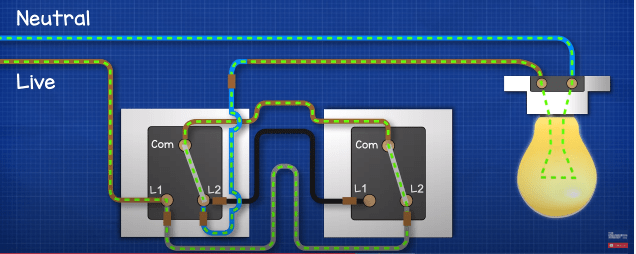 Double Pole Light Switch Wiring Diagram Controlling Two Circuits ...