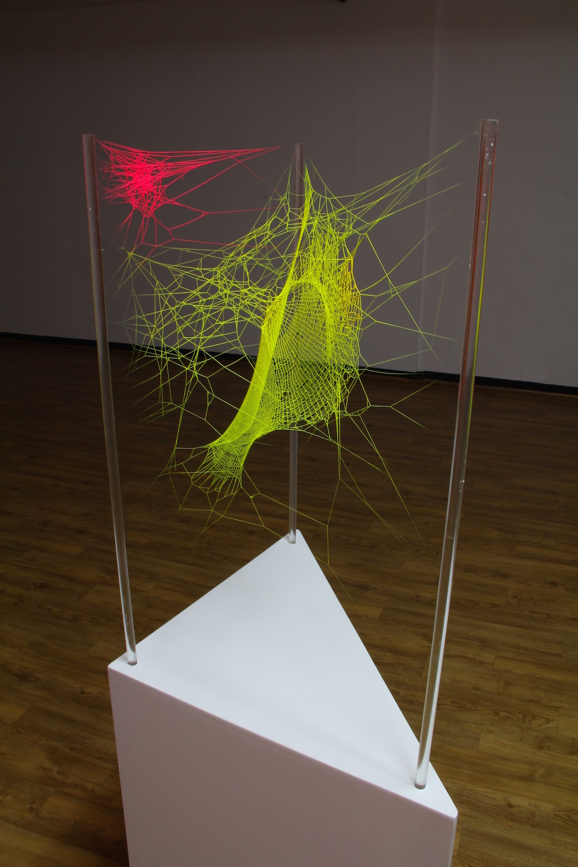 Michael Anthony Simon | Fluorescent Spider Web Sculptures - THE FIBER ...