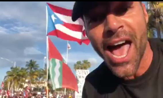 Ricky Martin Joins Mass Protest Against Homophobic Puerto Rico Governor