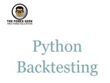 Python Backtesting The Forex Geek