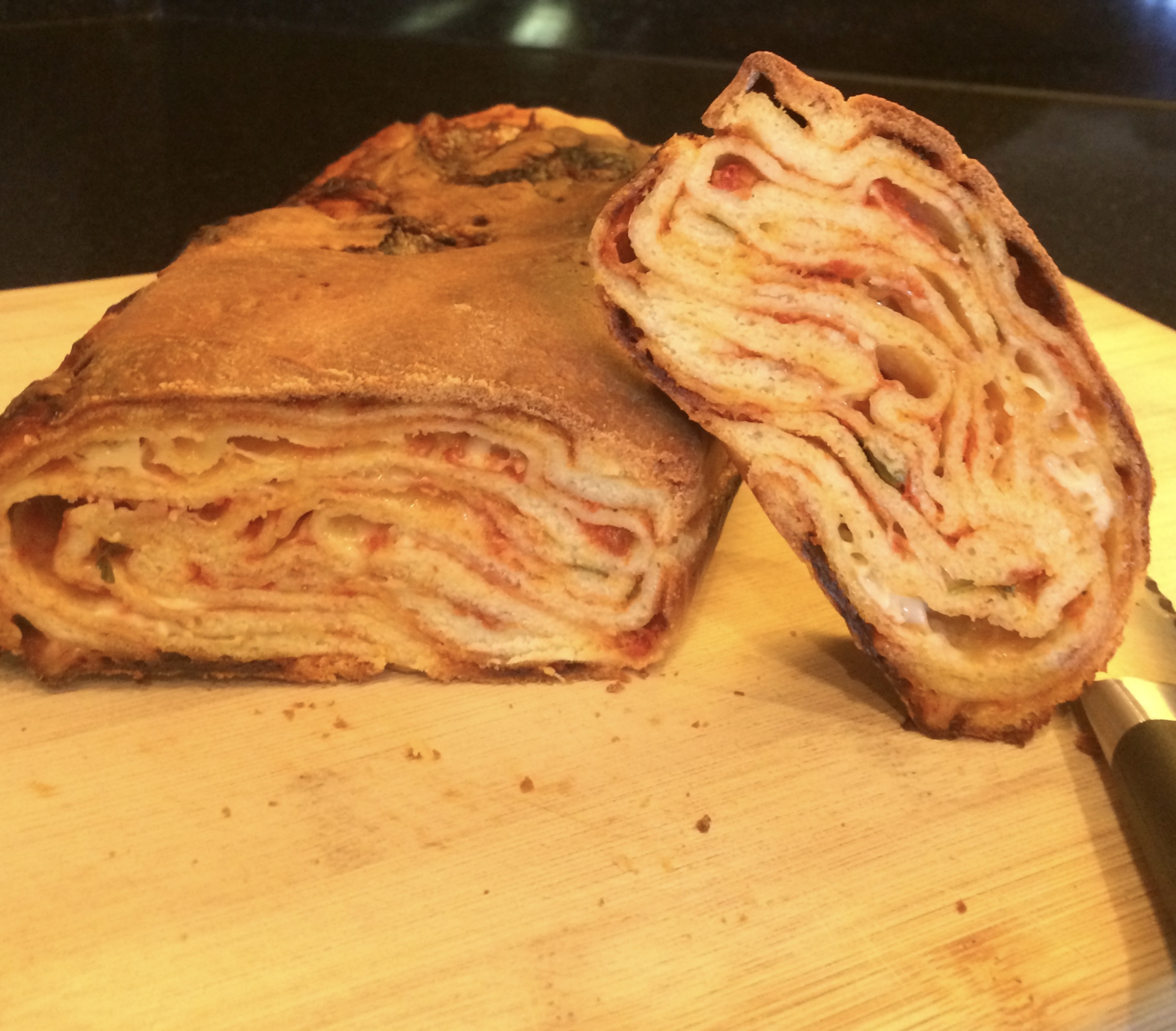 Scaccia a Rustic Tomato and Cheese Pie also called Lasagna Bread Recipe ...