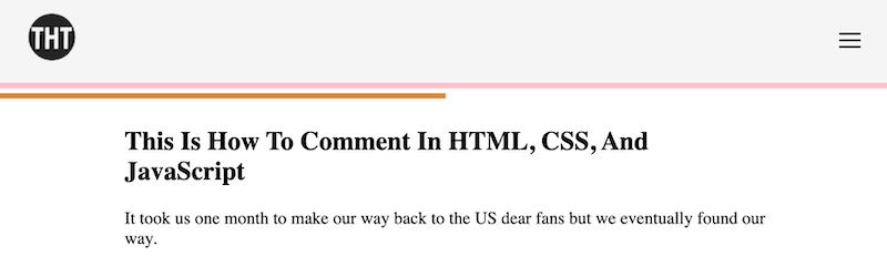 Easily Make A Progress Bar With HTML, CSS, And Javascript - THT