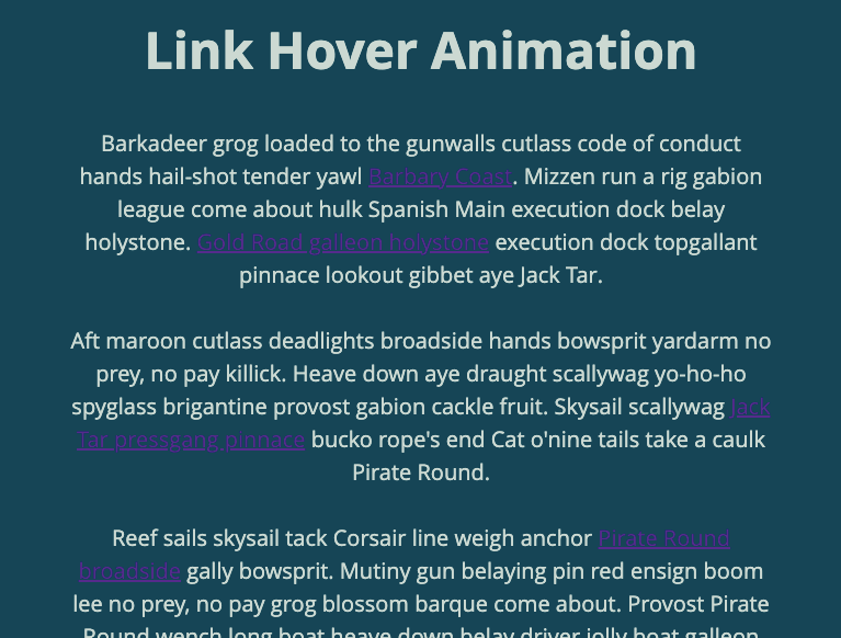 How To Create A Modern Css Link Hover Effect Tht 7573