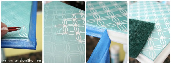 DIY Stenciled Cake Stand - The House of Smiths