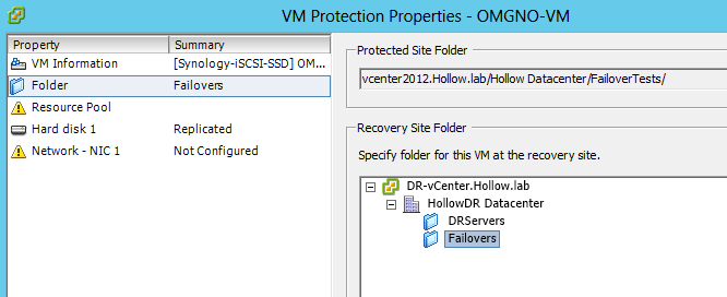 SRM 5.5 Protection Groups