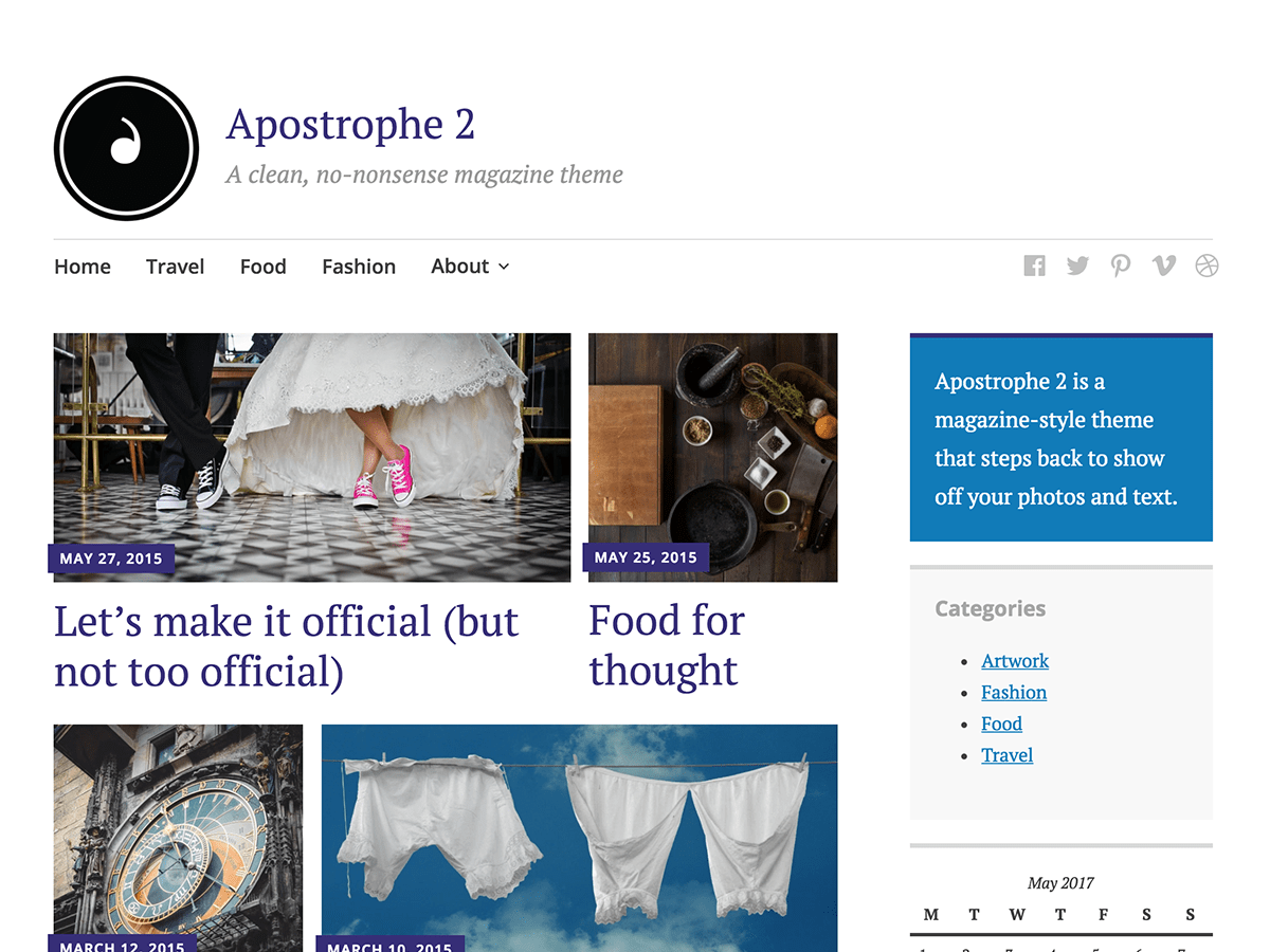 Apostrophe 2 Theme — WordPress.com