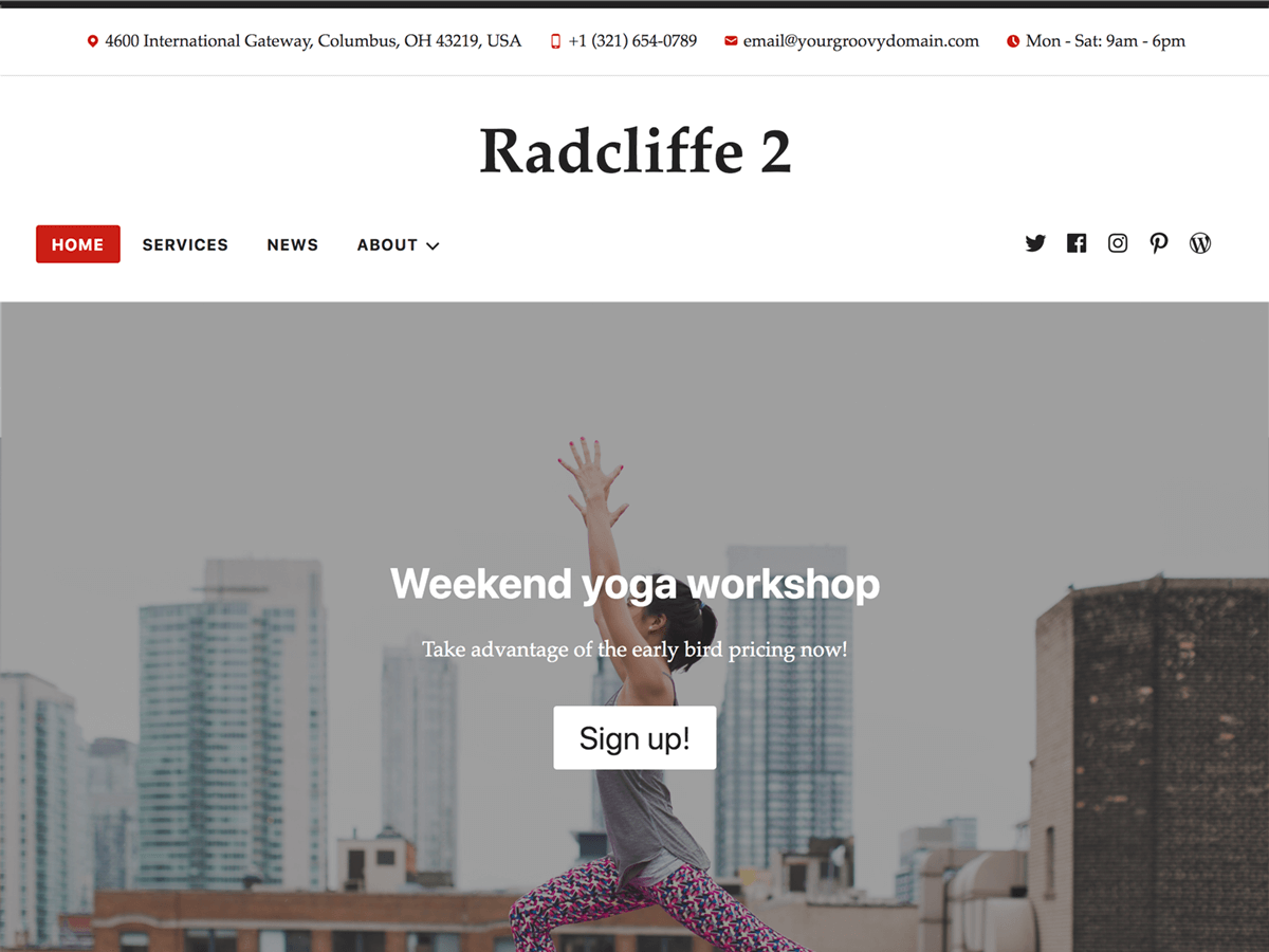 Radcliffe 2 Theme — WordPress.com