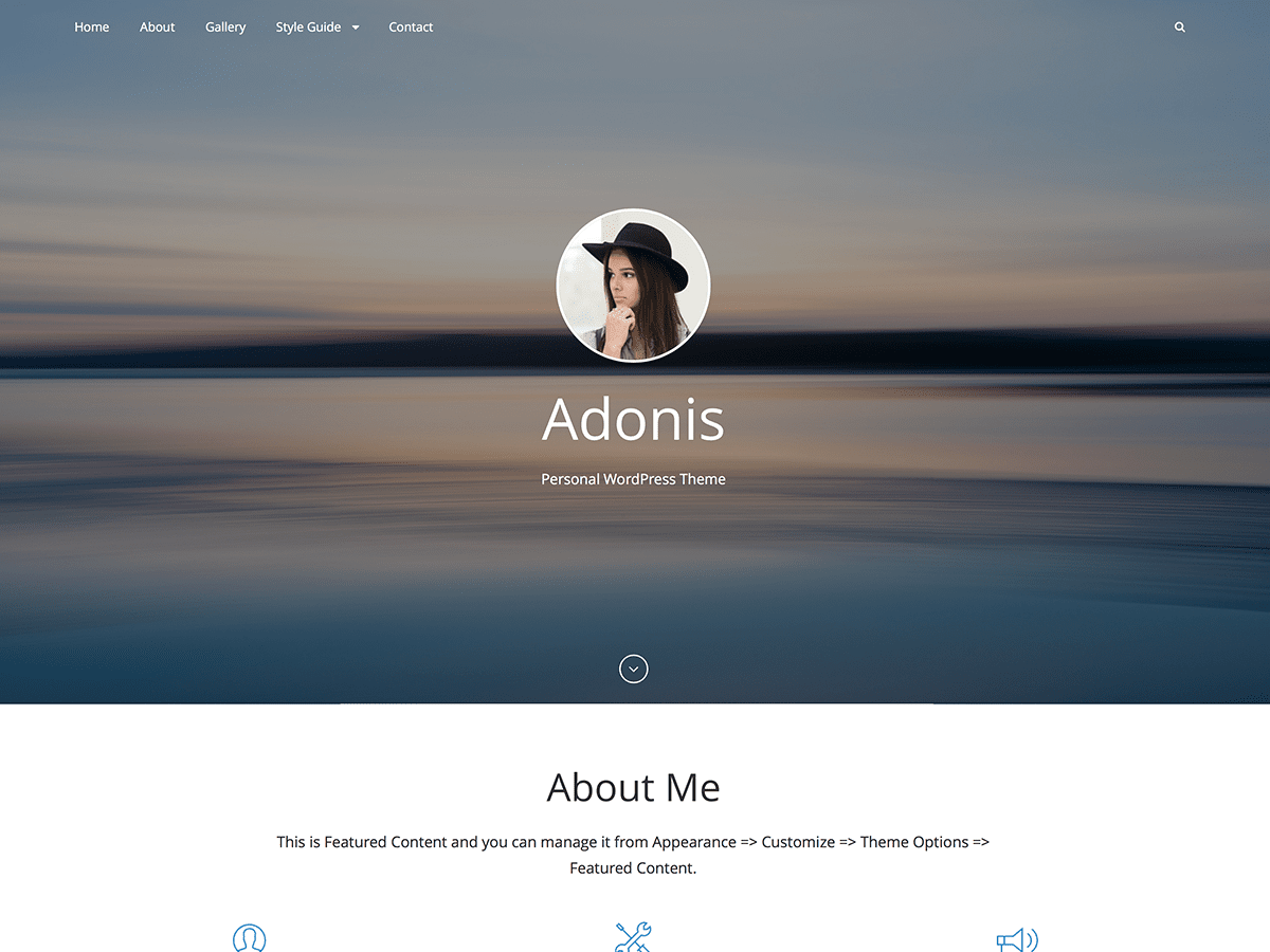 Adonis – WordPress theme | WordPress.org