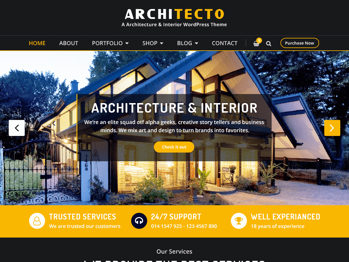 Architecto – Tema WordPress | WordPress.org Brasil