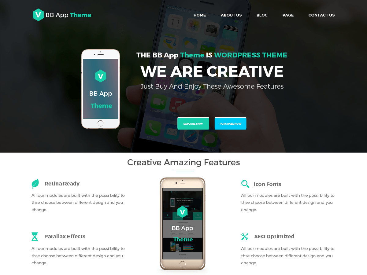 BB Mobile Application – WordPress theme | WordPress.org