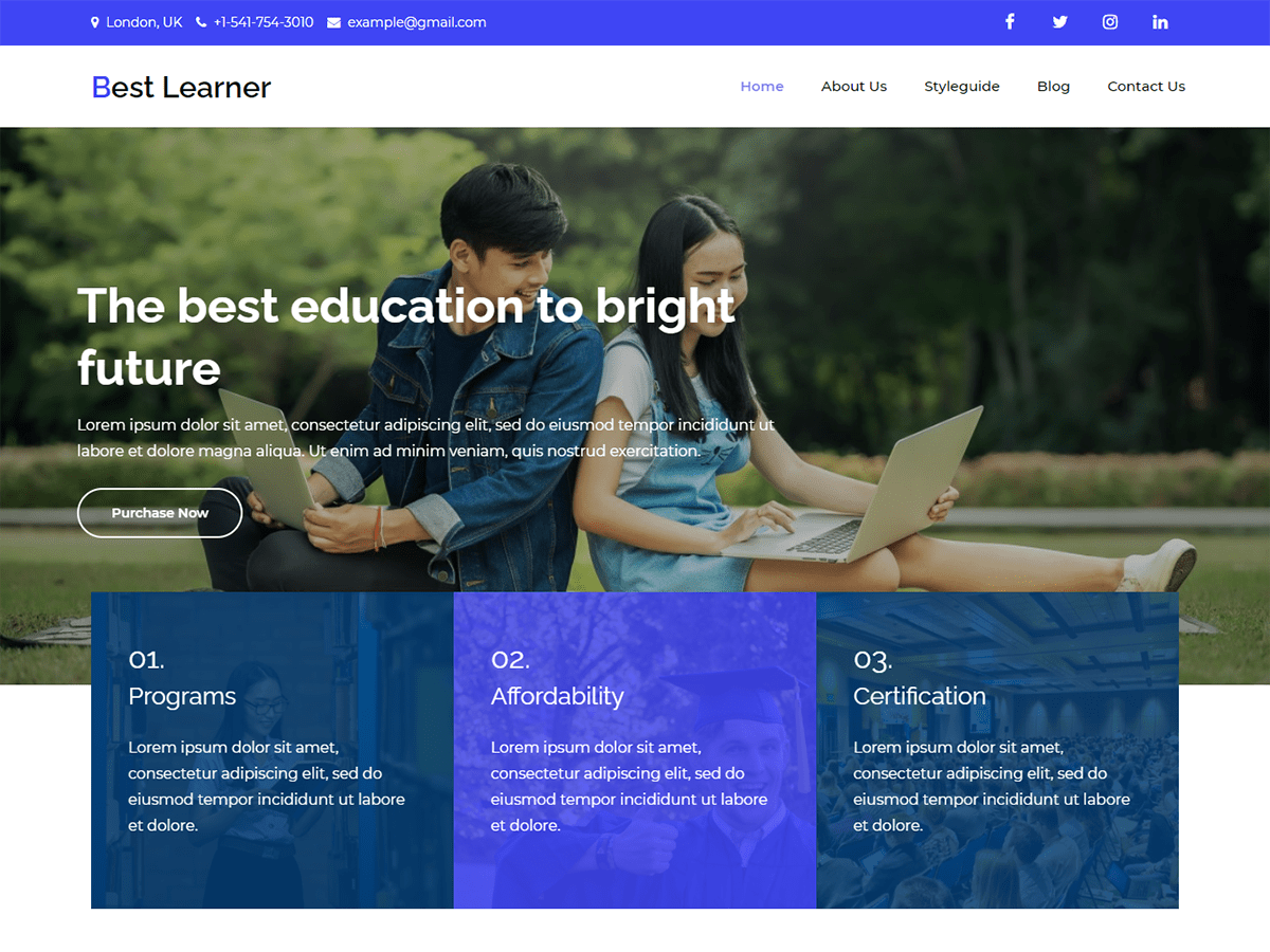 Best Learner – WordPress theme | WordPress.org