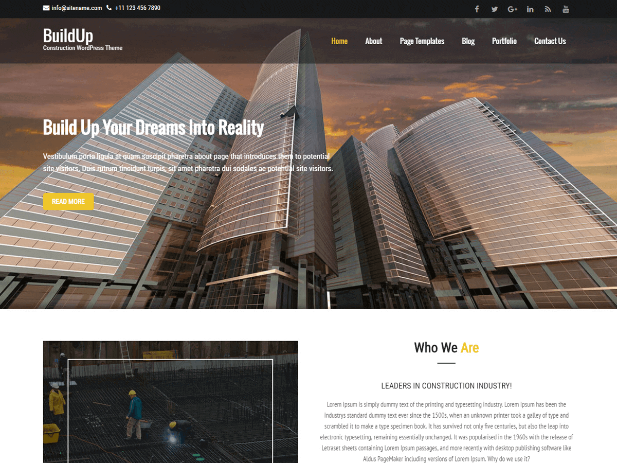 Buildup – WordPress theme | WordPress.org