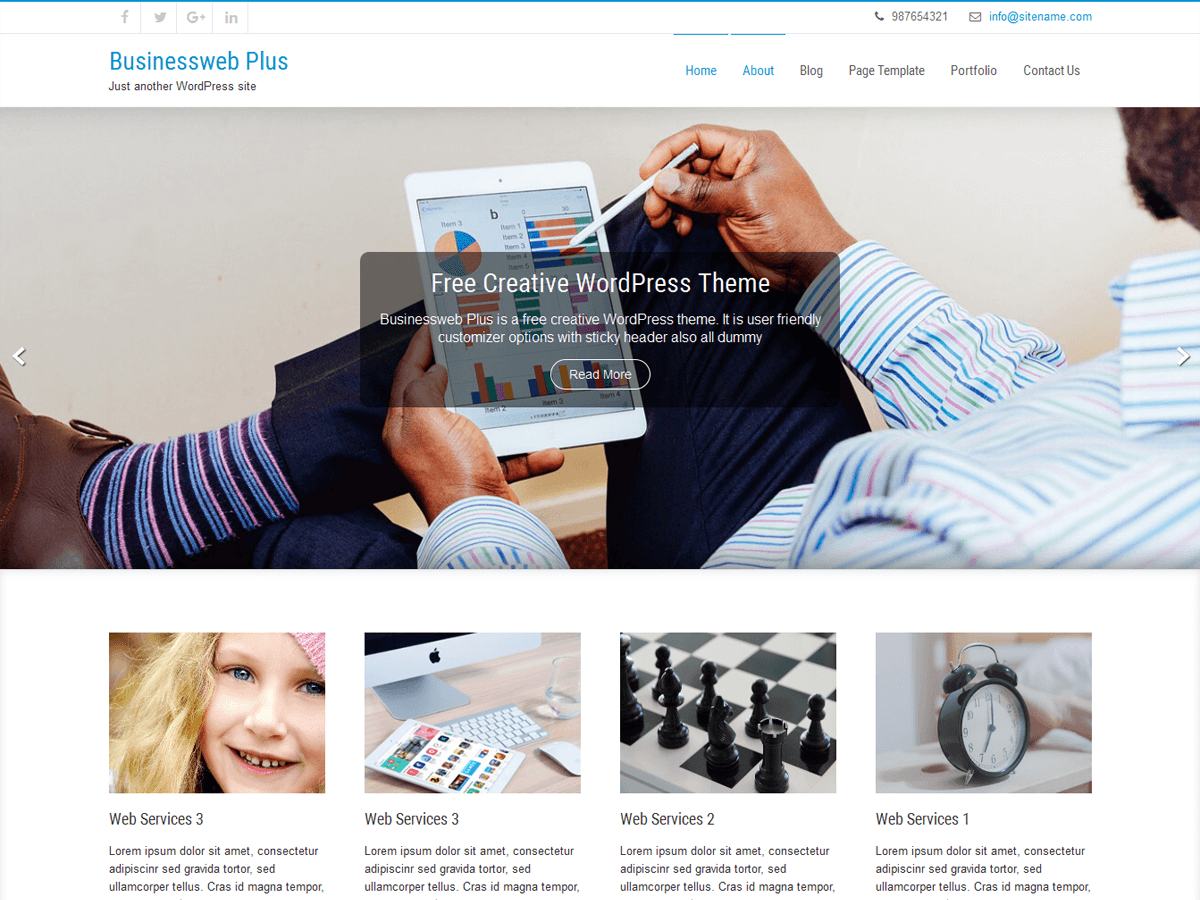 Businessweb Plus – WordPress theme | WordPress.org