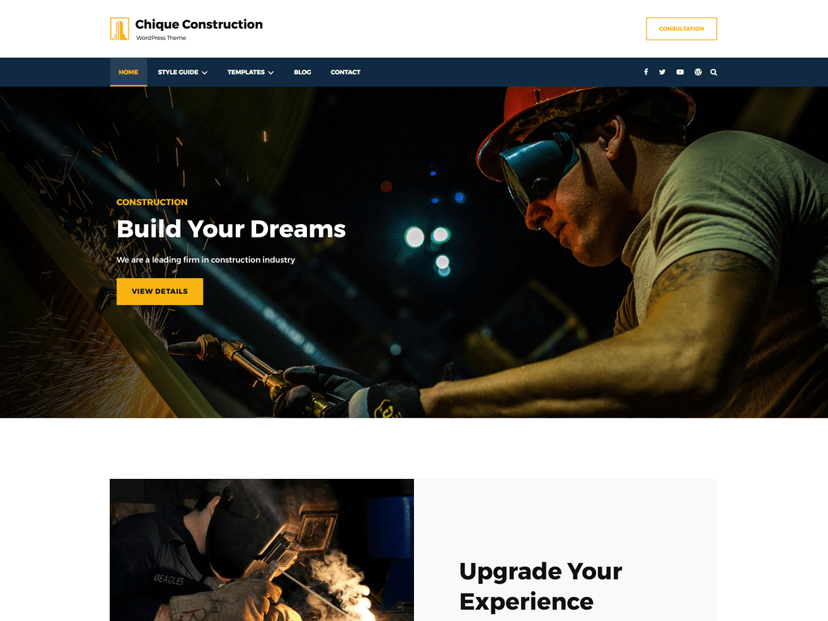 Chique Construction – WordPress theme | WordPress.org