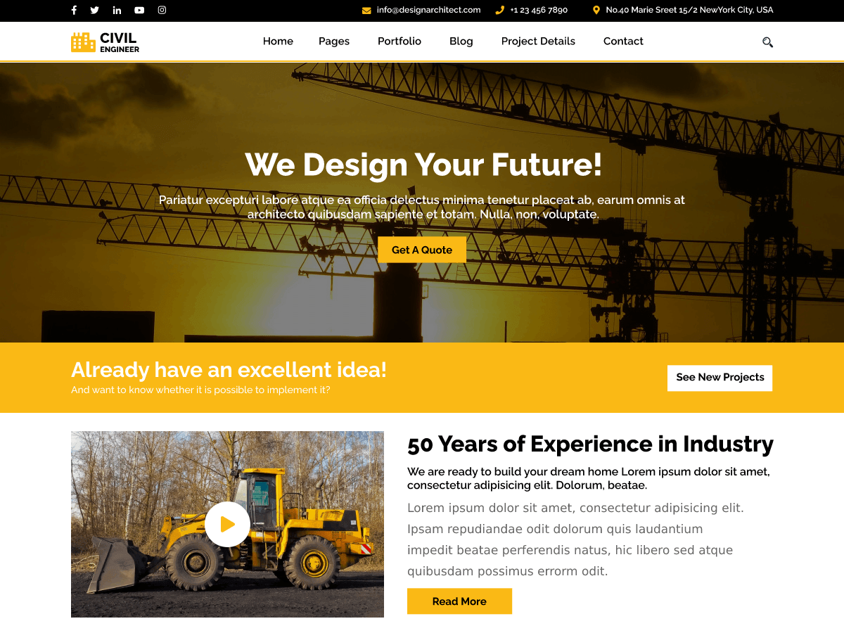 Civil Engineering – WordPress theme | WordPress.org English (UK)