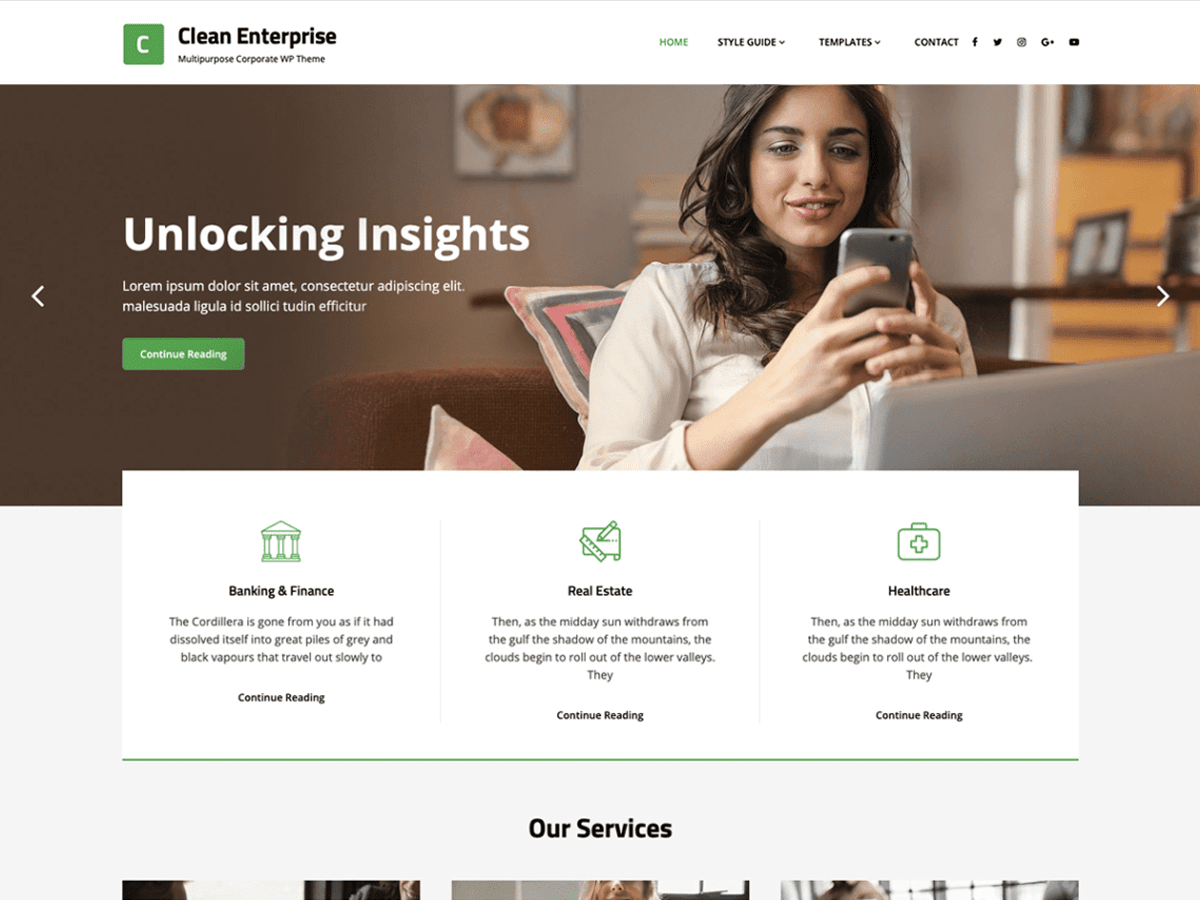 Clean Enterprise – WordPress theme | WordPress.org