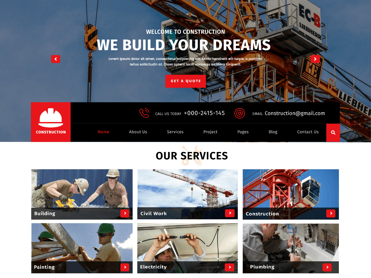 Construction Engineering – WordPress theme | WordPress.org