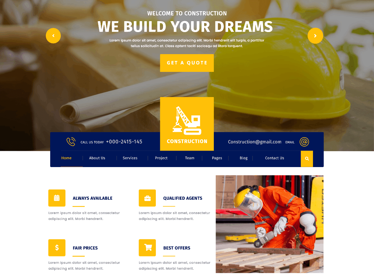 Construction Renovation – WordPress-Theme | WordPress.org Deutsch
