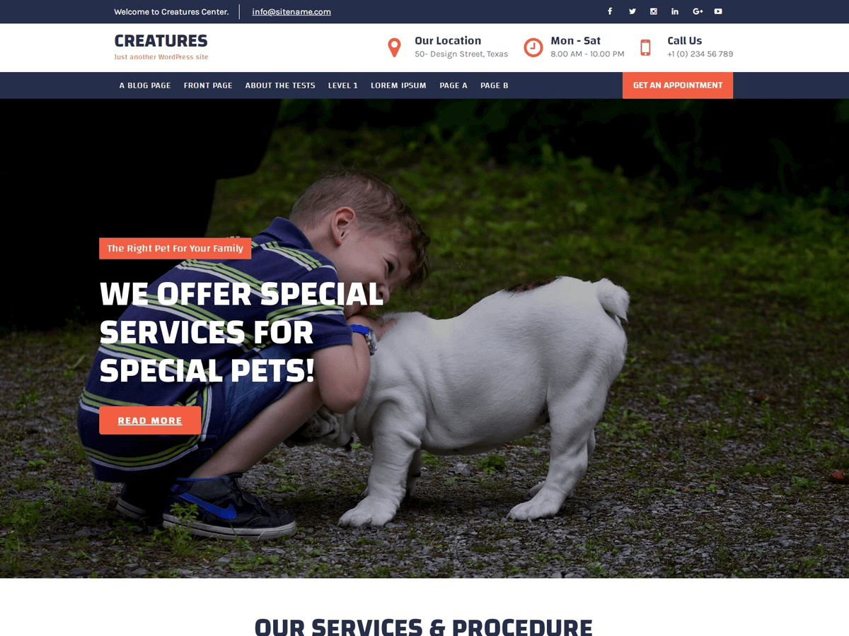 Creatures Lite – WordPress theme | WordPress.org