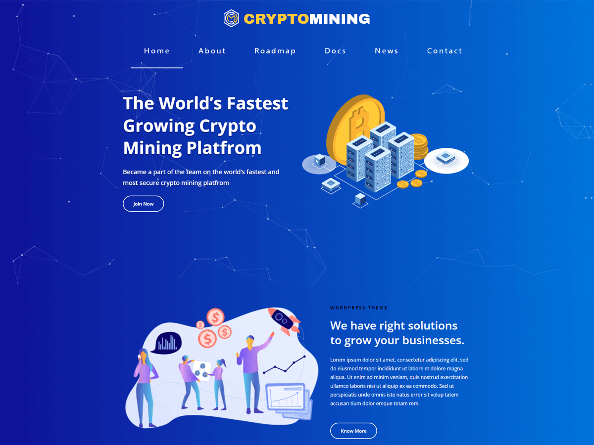 Crypto Mining – WordPress theme | WordPress.org