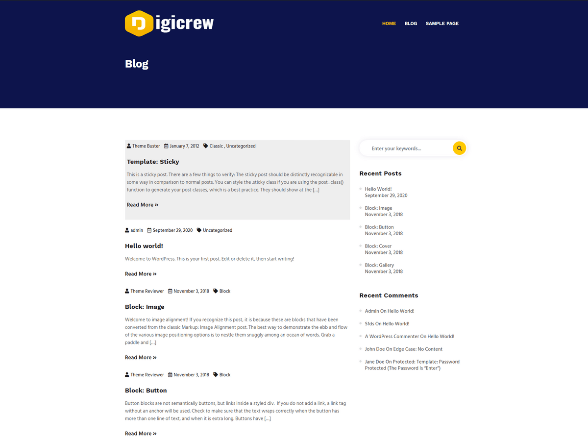 Digicrew – WordPress theme | WordPress.org