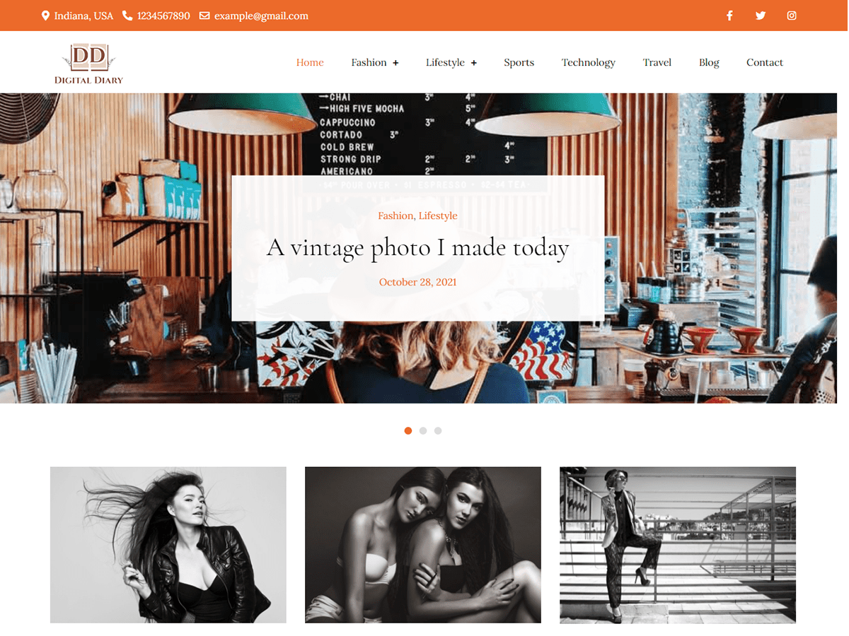 Digital Diary – WordPress theme | WordPress.org