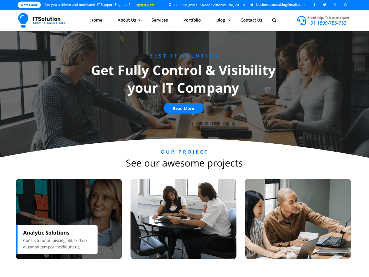 Elemento IT Solutions – WordPress theme | WordPress.org