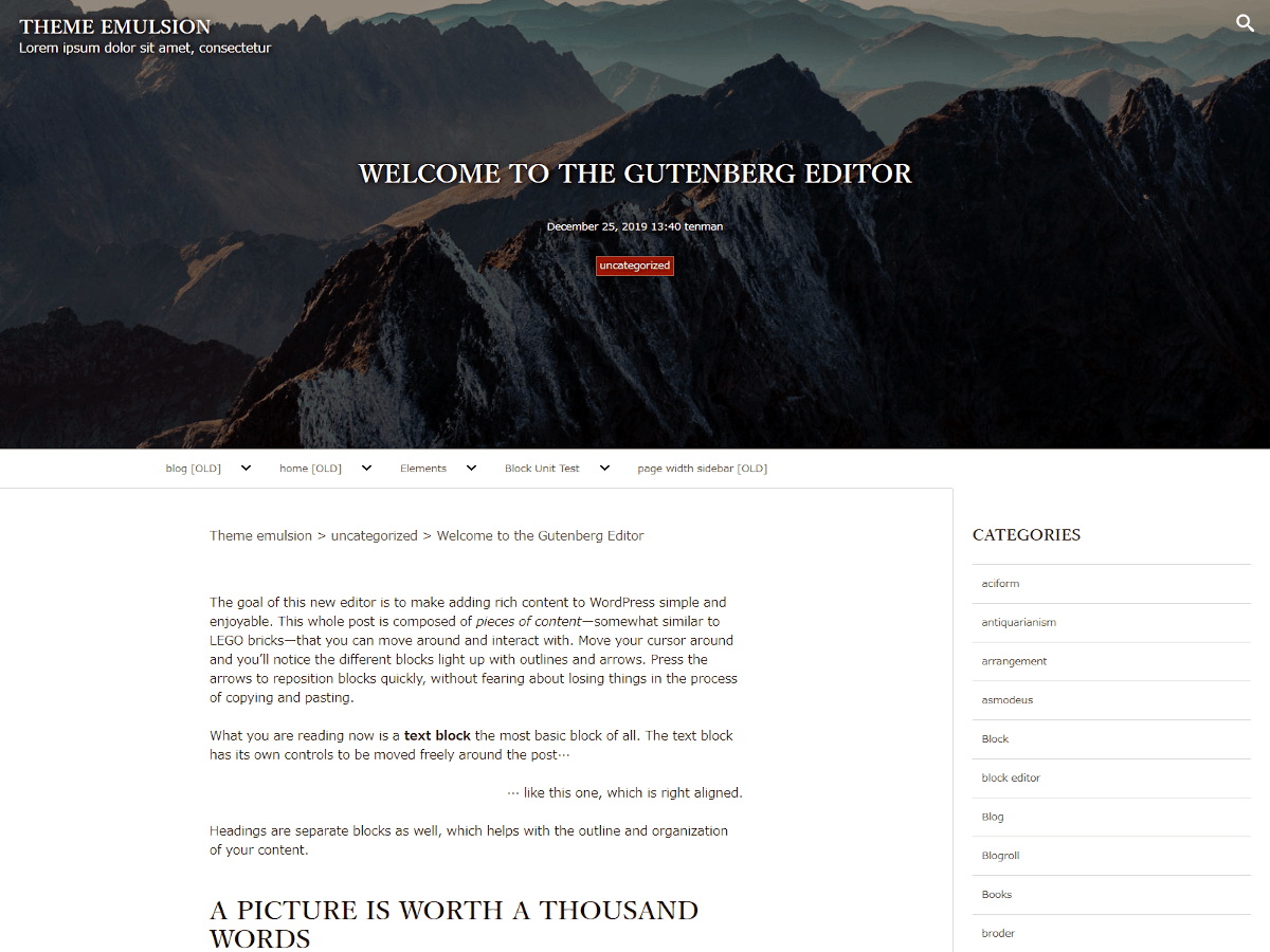 emulsion – WordPress テーマ | WordPress.org 日本語