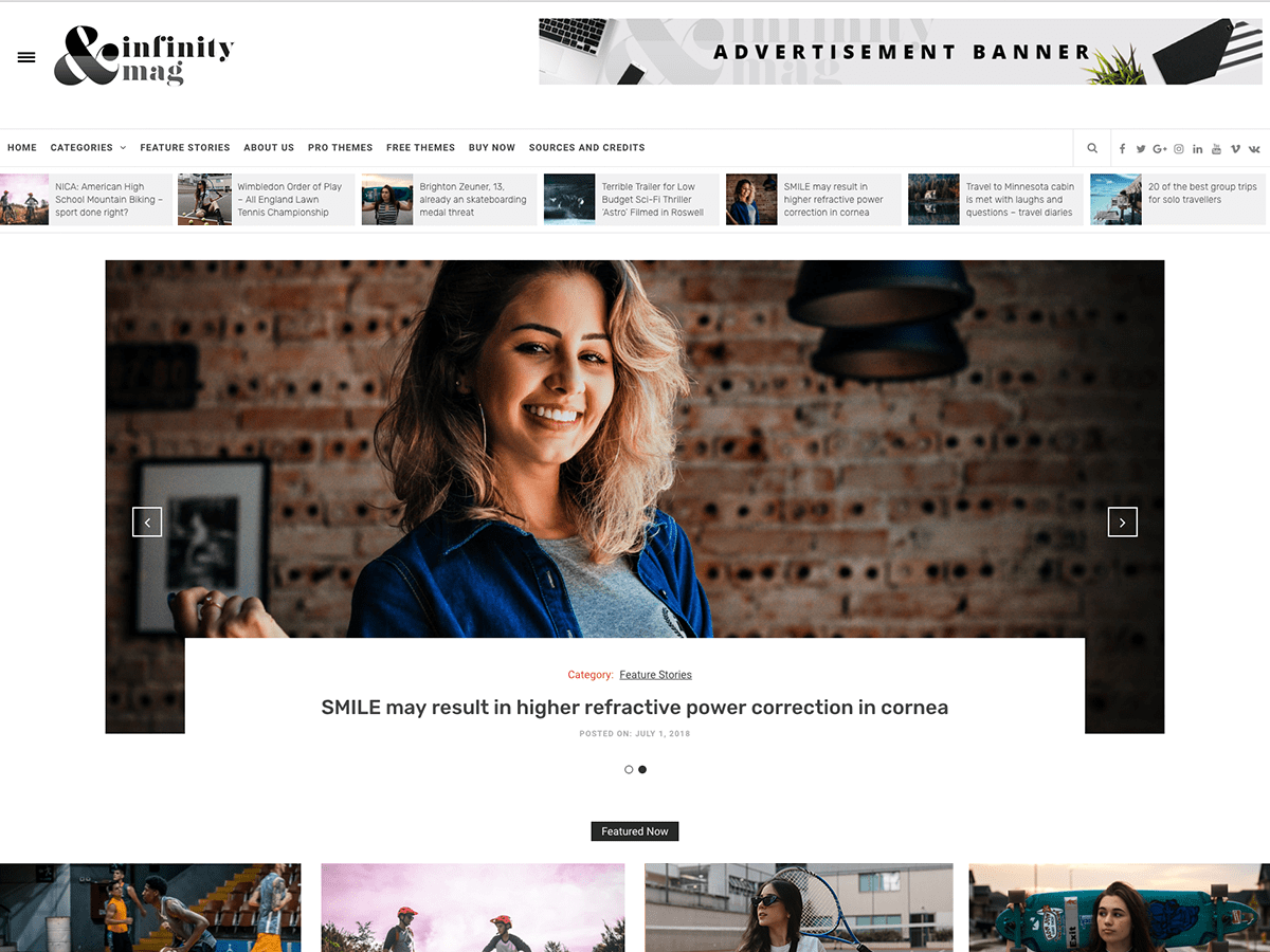 Infinity Mag – Tema WordPress | WordPress.org Brasil