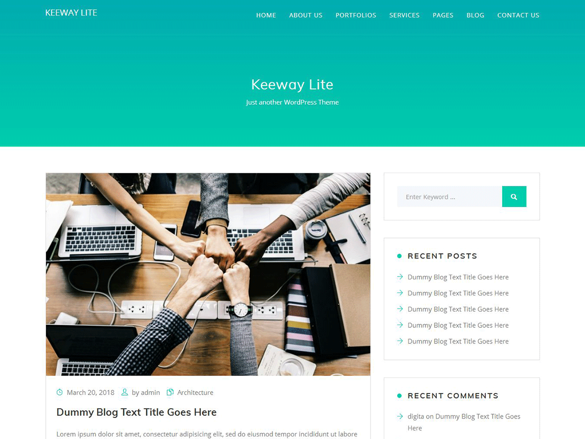 Keeway Lite – Tema WordPress | WordPress.org Indonesia