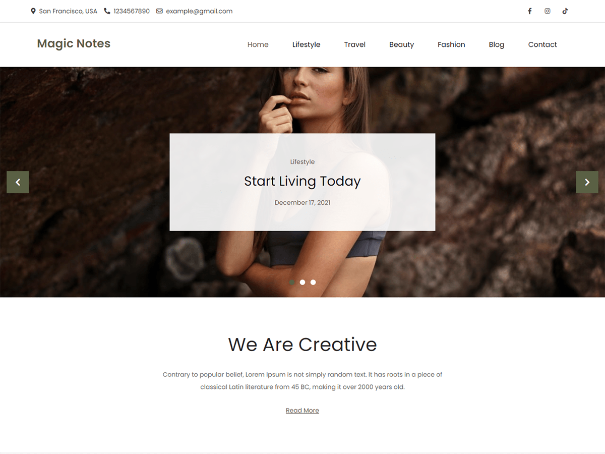 Magic Notes – WordPress theme | WordPress.org