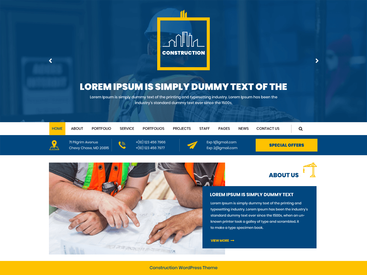 Mega Construction – Tema WordPress | es-ec.WordPress.org