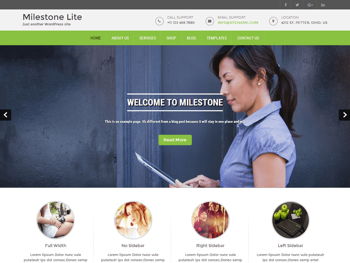 Milestone lite – WordPress theme | WordPress.org