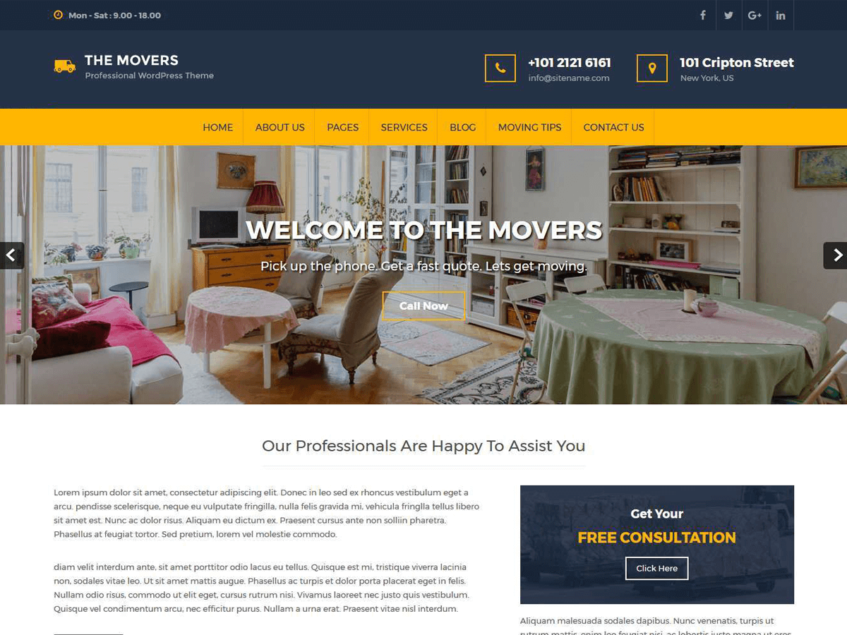 Movers Lite | WordPress Theme | WordPress.org