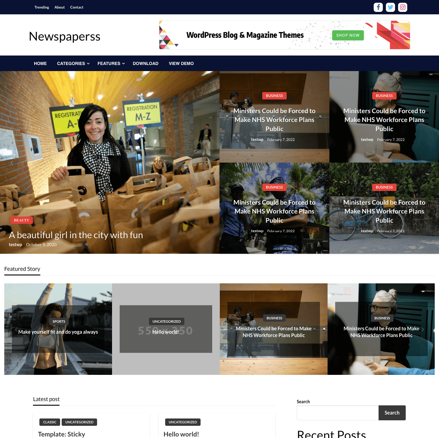 Newspaper Up – WordPress theme | WordPress.org