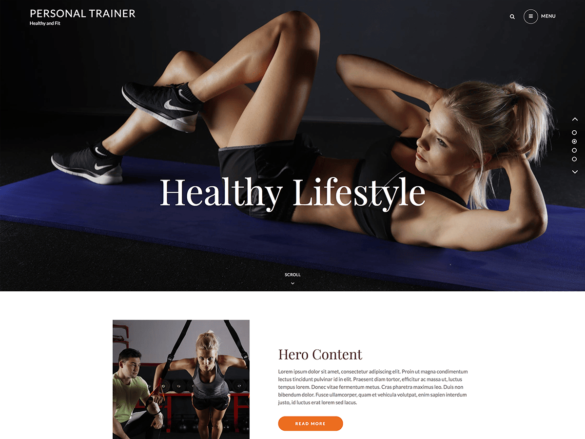 Personal Trainer – WordPress theme | WordPress.org