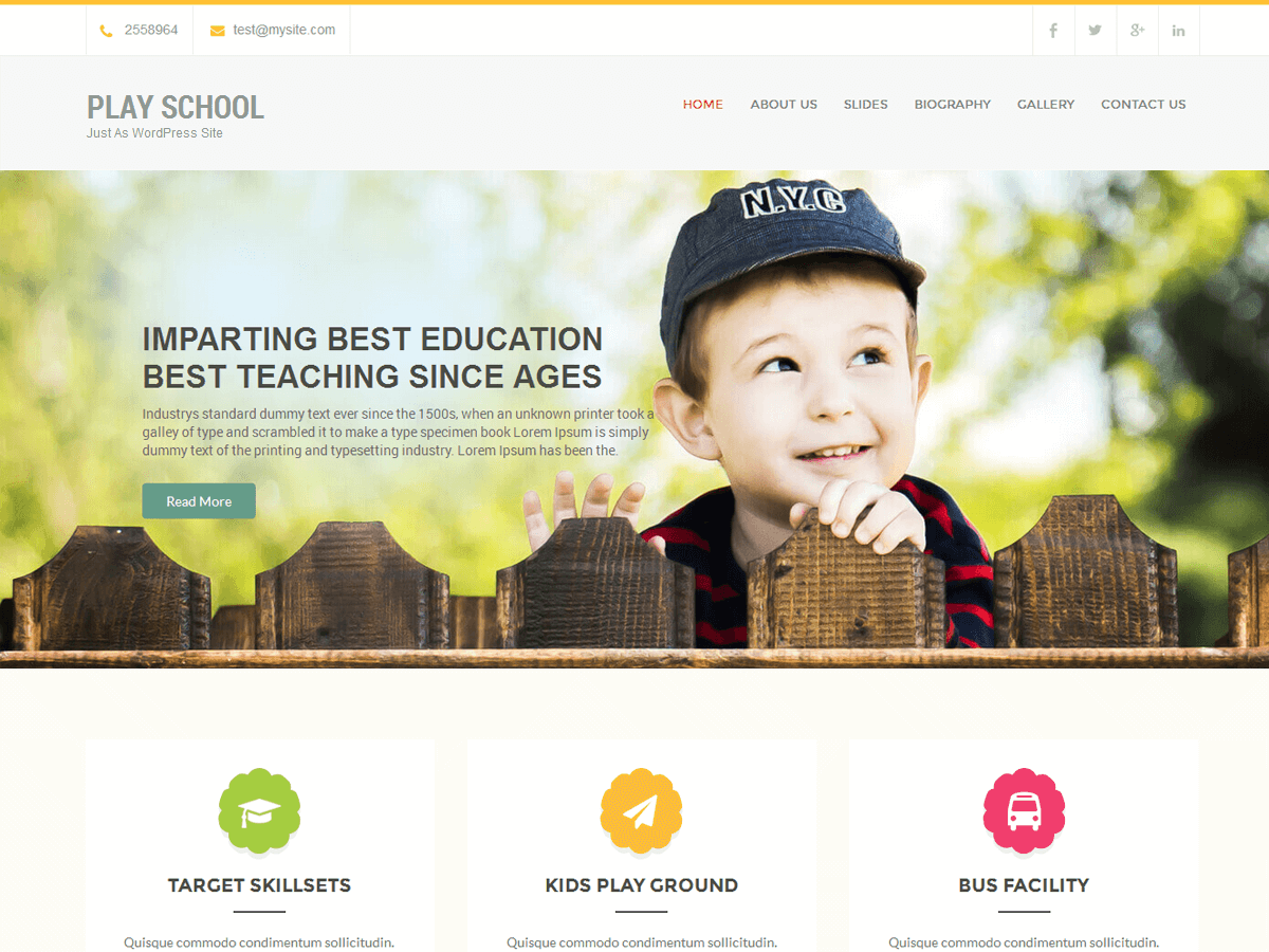 Play School – WordPress theme | WordPress.org