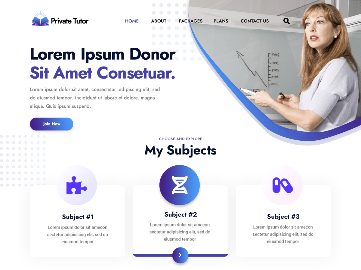 Private Tutor – WordPress theme | WordPress.org