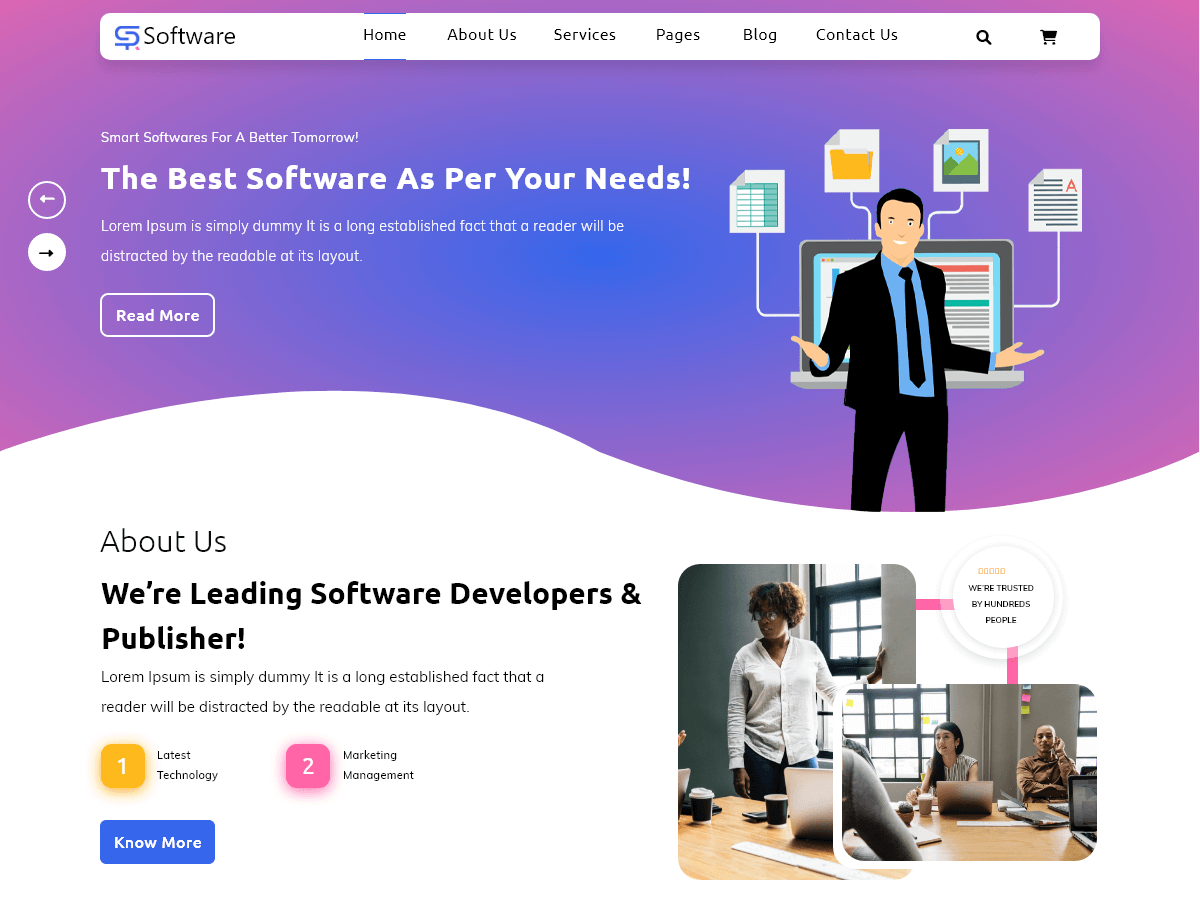 SAAS Software Technology – Tema WordPress | es.WordPress.org