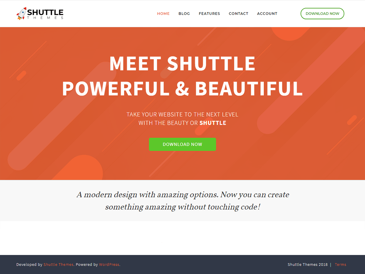 Shuttle Orange – WordPress theme | WordPress.org