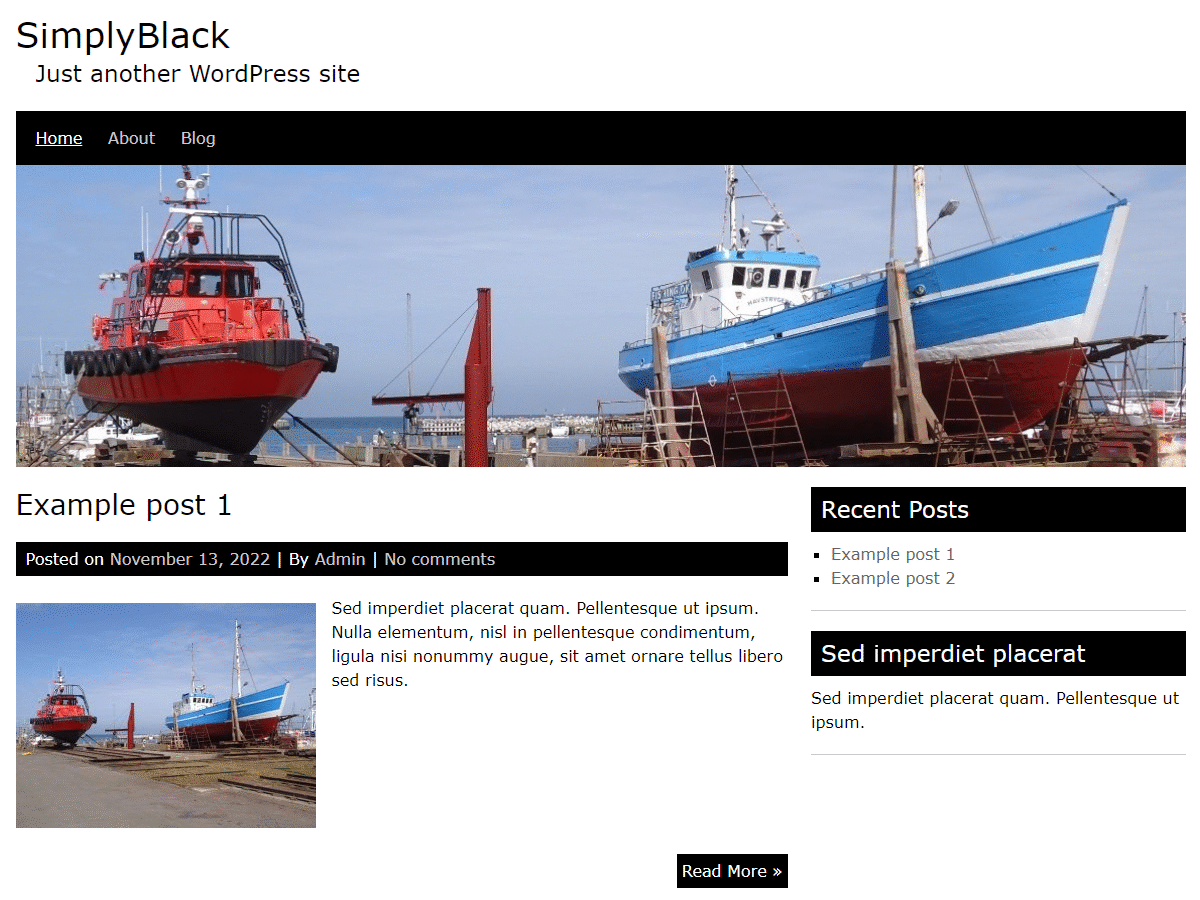 SimplyBlack | WordPress Theme | WordPress.org