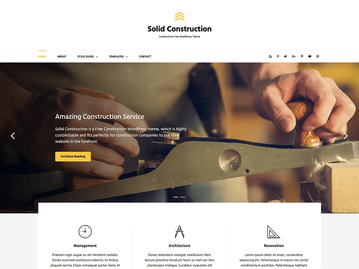 Solid Construction – Tema WordPress | es-ec.WordPress.org