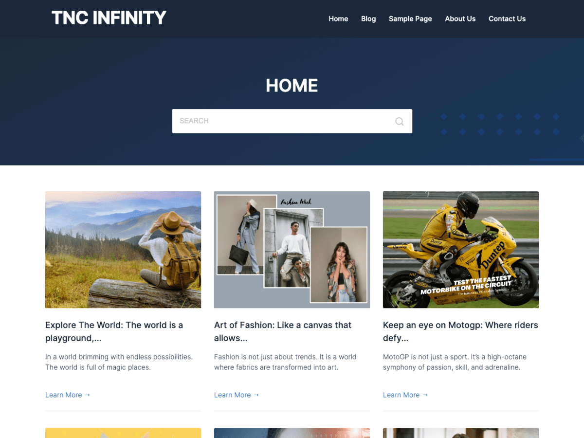 SS Infinity – WordPress theme | WordPress.org