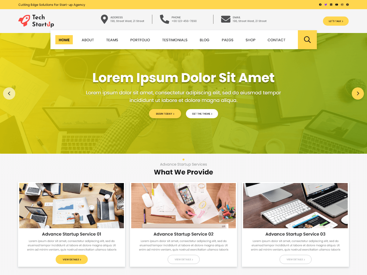 Tech Startup – WordPress theme | WordPress.org