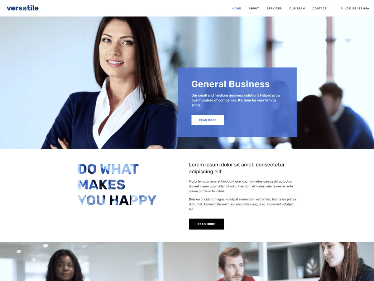 Versatile Corporate – Tema WordPress | WordPress.org Brasil