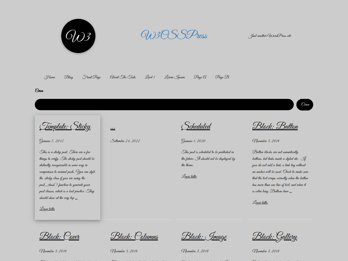 W3CSSPress – Tema WordPress | WordPress.org Brasil