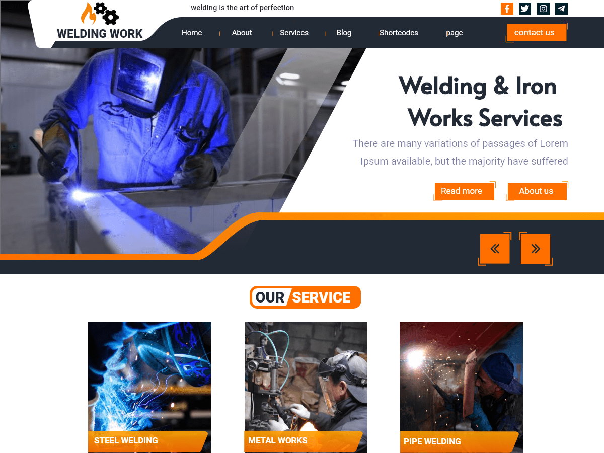 Welding Work – WordPress テーマ | WordPress.org 日本語