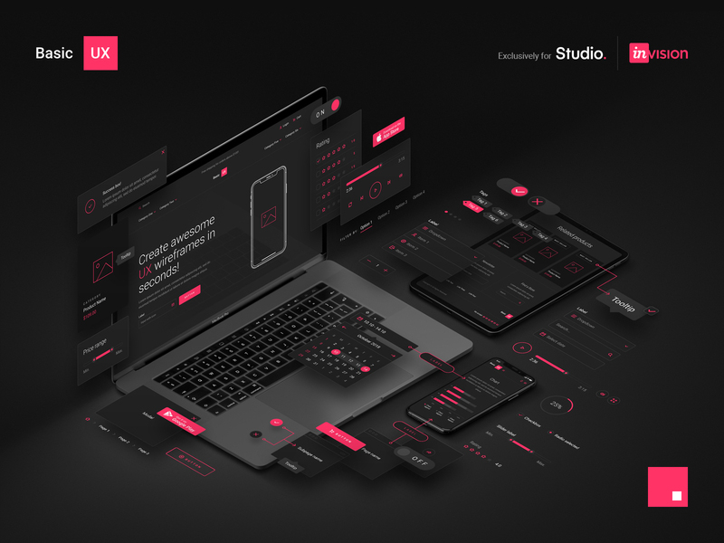 Basic UX - Free Design Resources for InVision Studio | Theme-UI