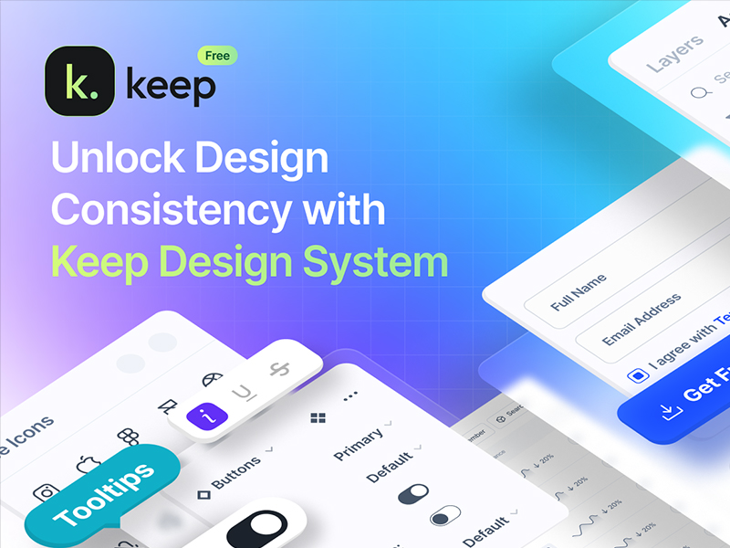 Keep: Free Design System & UI Kit for Figma | Theme-UI