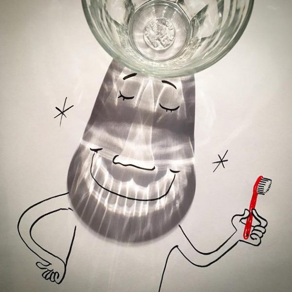 This artist has made a smart transformation of the shadows of everyday ...